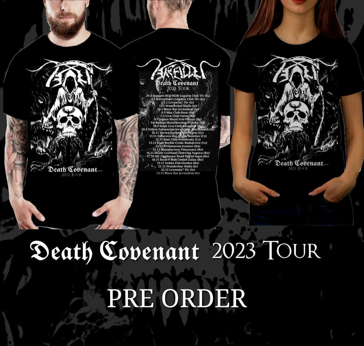 Death Covenant 2023 Tour T shirts | Arallu