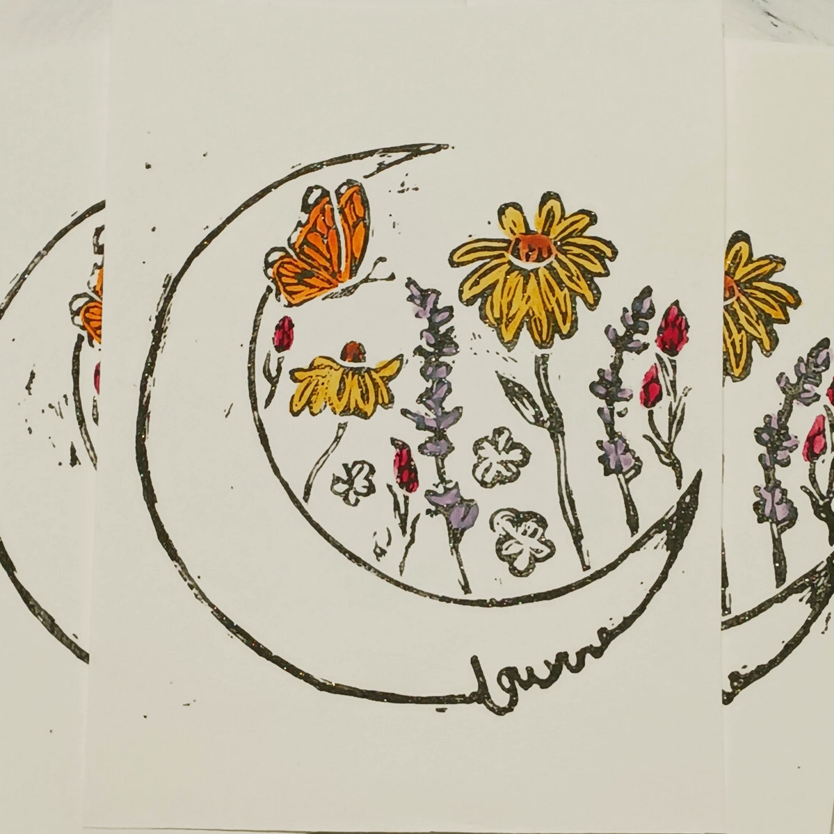 Valley of the Moon Block Print | Lounna