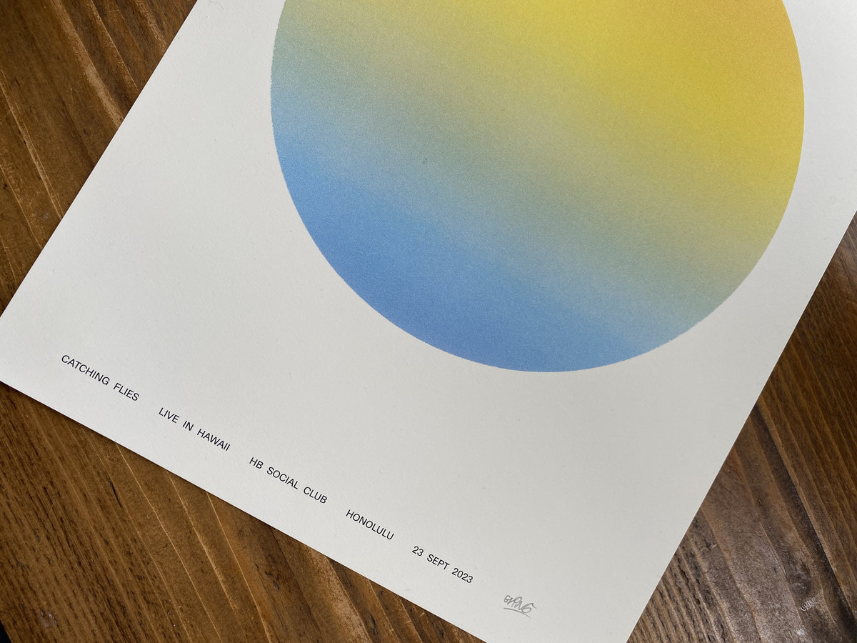 A3 Limited Edition Signed Gig Poster Print - 'Catching Flies: Live in ...