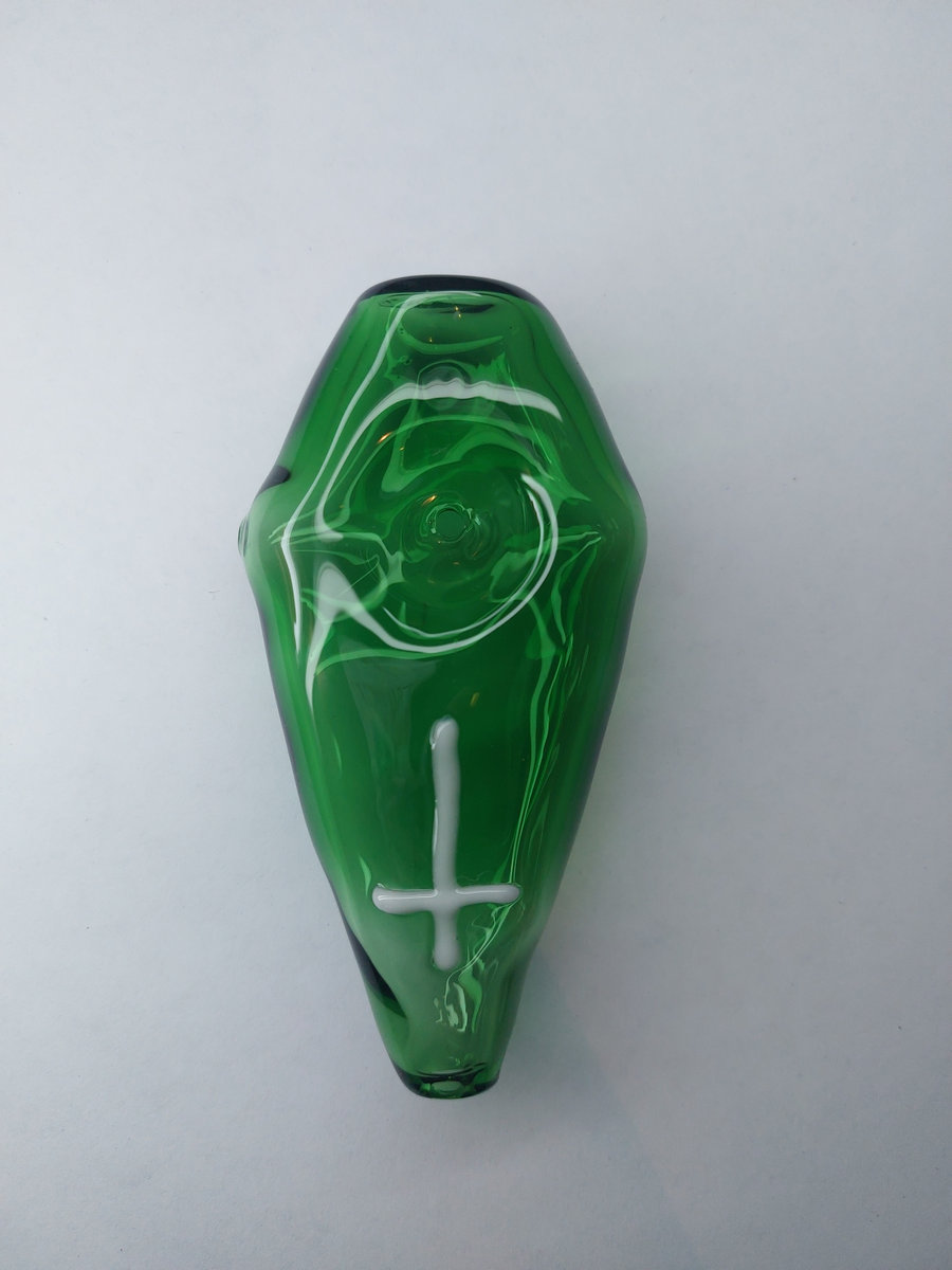 Handmade Glass Coffin Pipe | Bong Coffin
