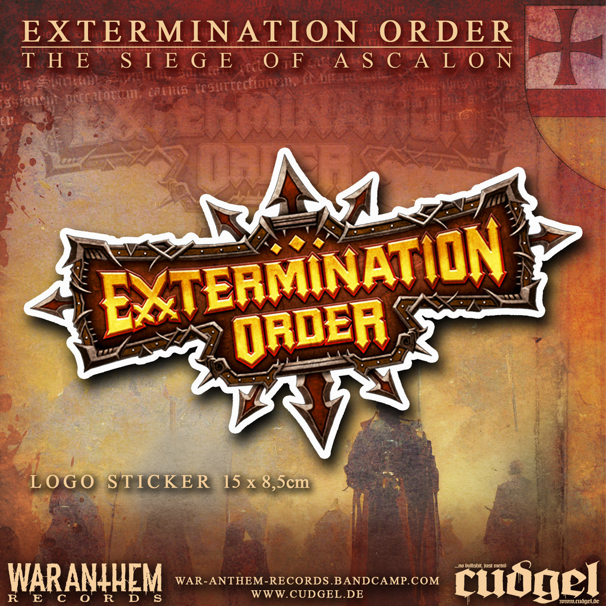 EXTERMINATION ORDER - Logo Sticker | WAR ANTHEM RECORDS