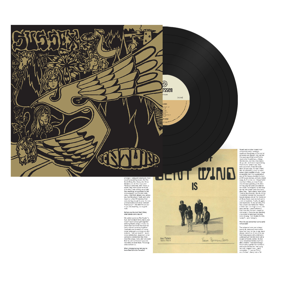 BENT WIND - Sussex (Black LP) | Guerssen Records