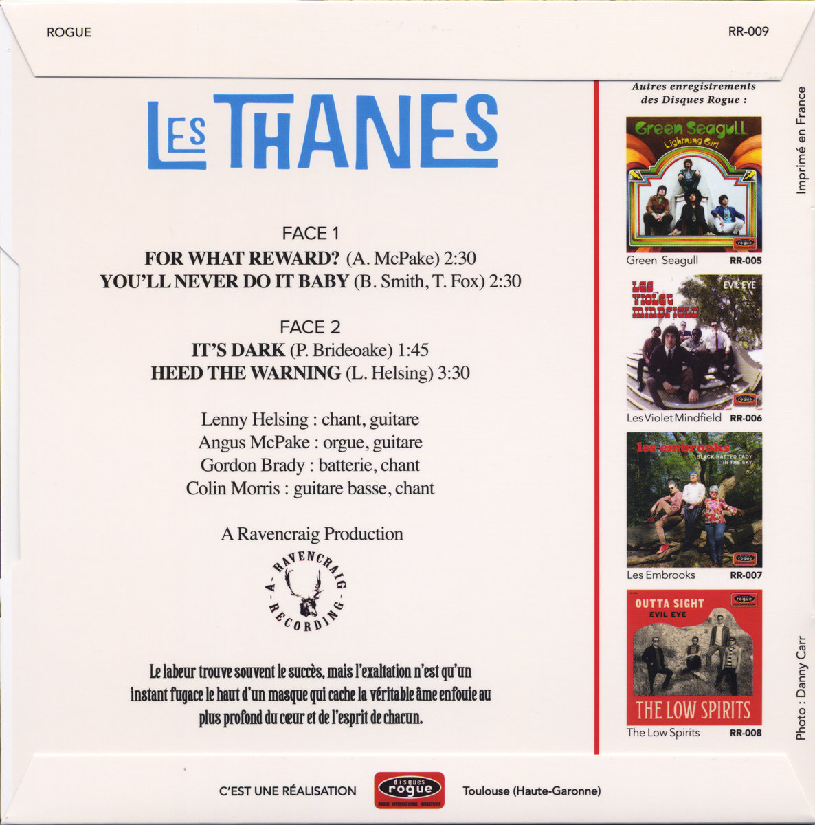 Les Thanes | THE THANES | State Records