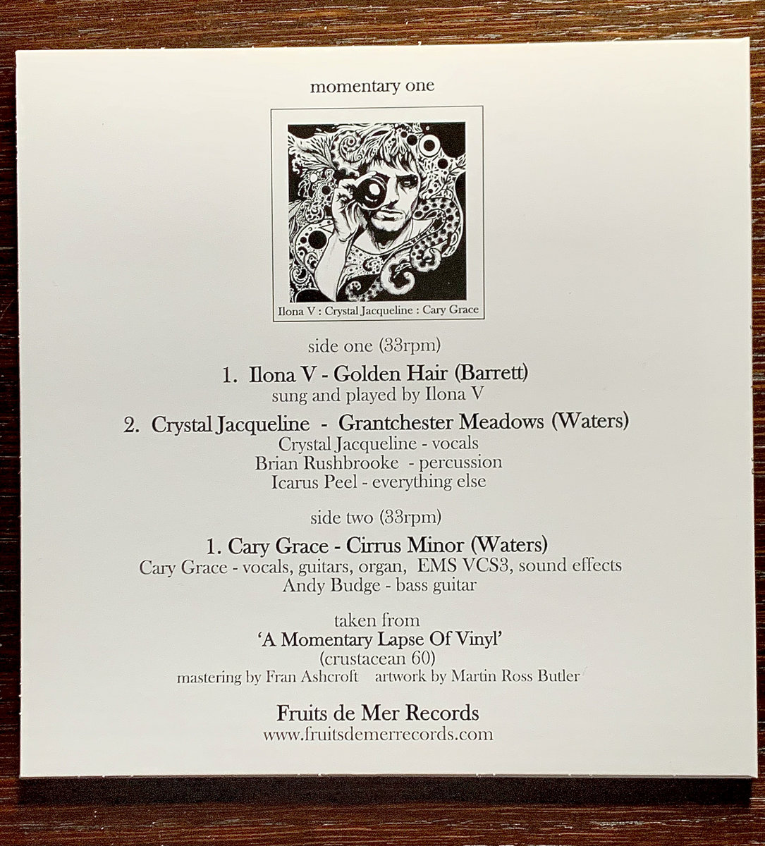 Momentary One 7” - Very rare! - Syd Barrett and Pink Floyd covers ...