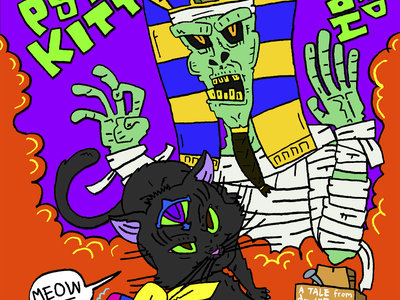 "Super Psychic Kitty Meets the Mummified Pharaoh" comic book | Señor Gigio