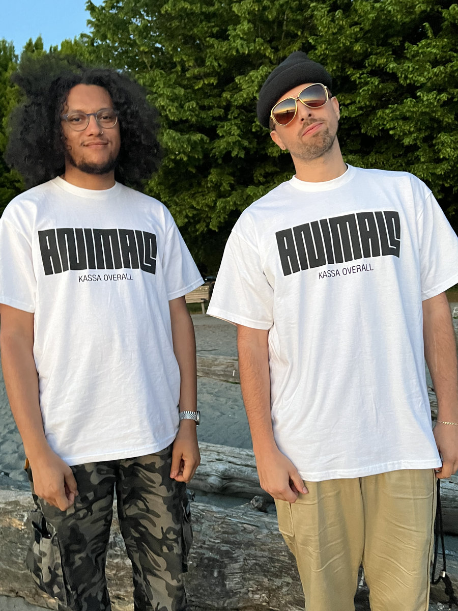 Kassa Overall ANIMALS on White T-shirt | Kassa Overall