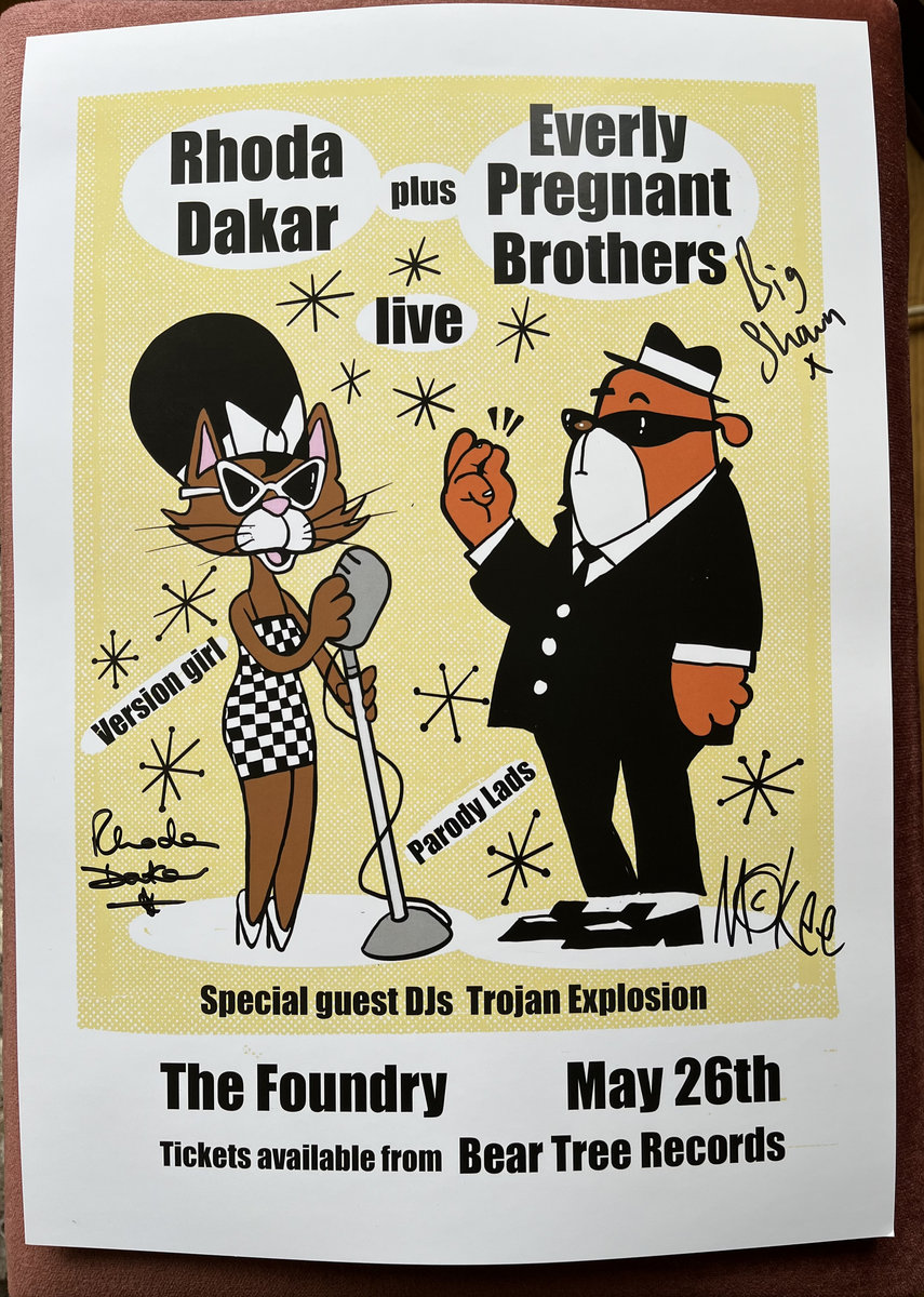 Rhoda Dakar & Everly Pregnant Brothers Poster by Pete McKee | The ...