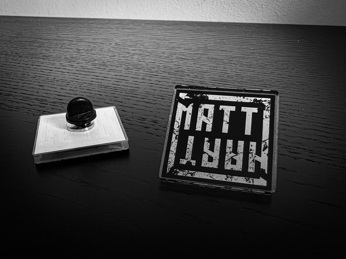 MATT HART pin badge | MATT HART