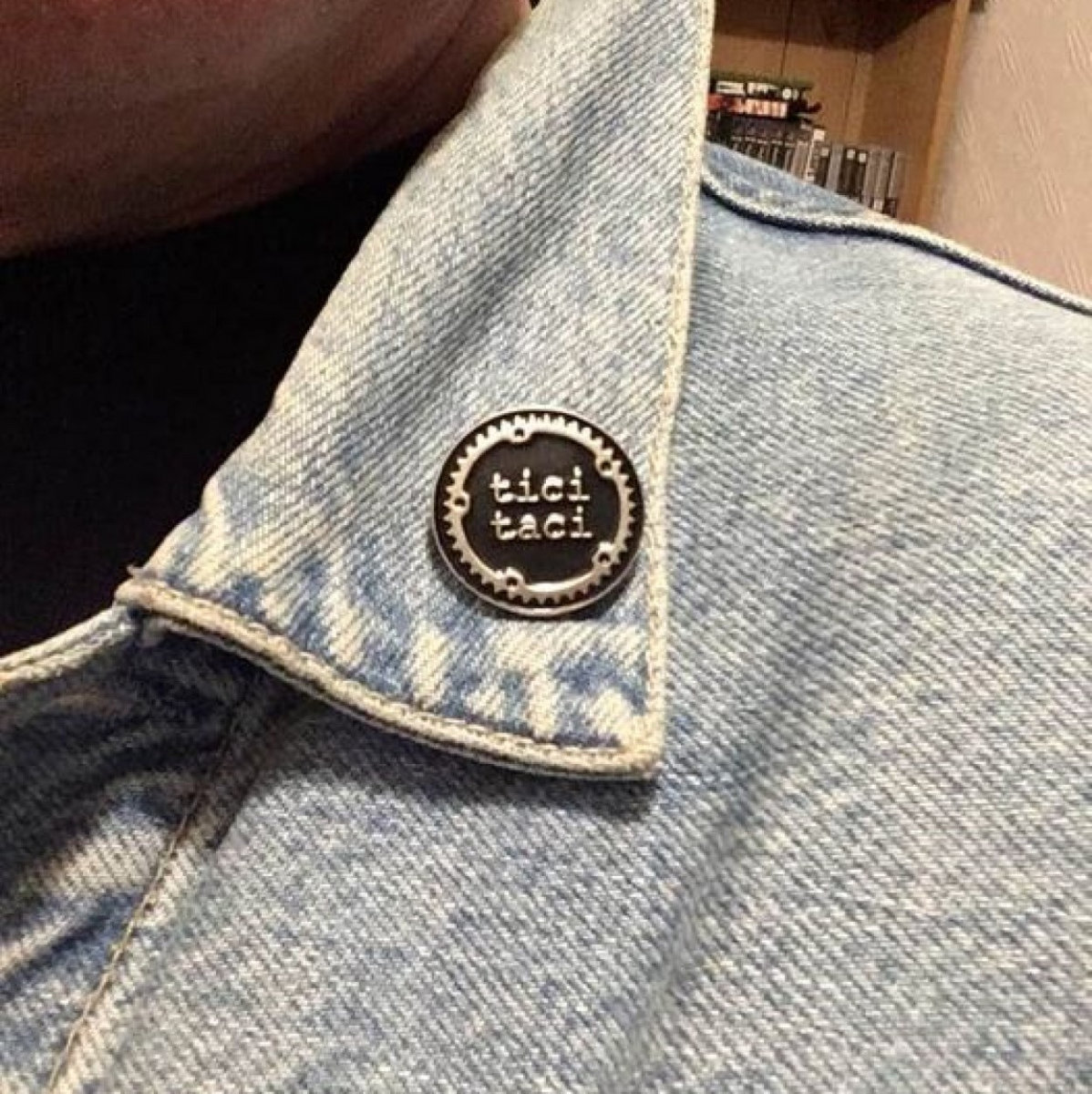 tici taci original logo enamel badge | tici taci