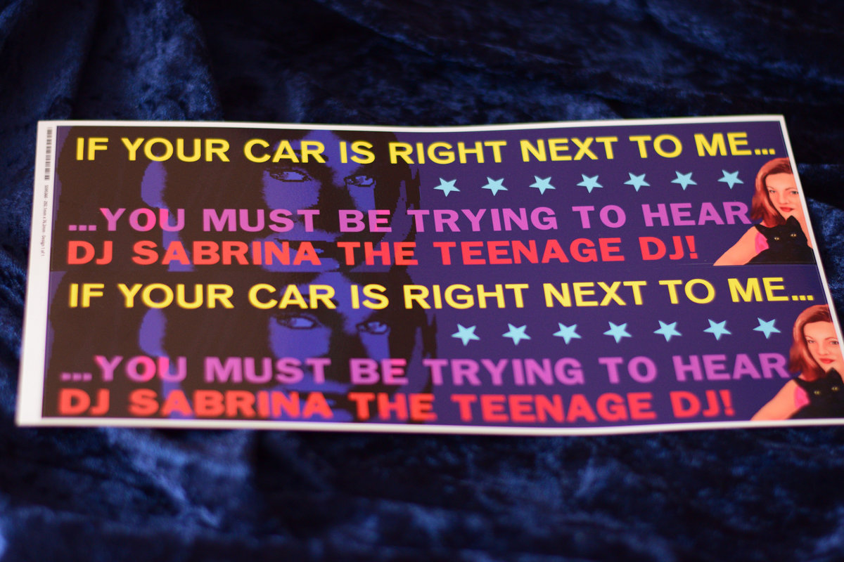 Pair (2x) of 80's Boomer-style Vinyl Car Stickers | DJ Sabrina The ...