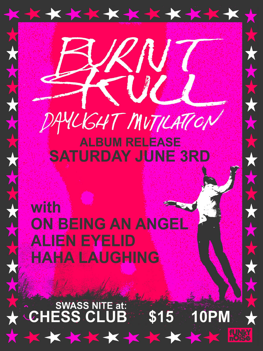 Silk-screened Album Release Poster | BURNT SKULL