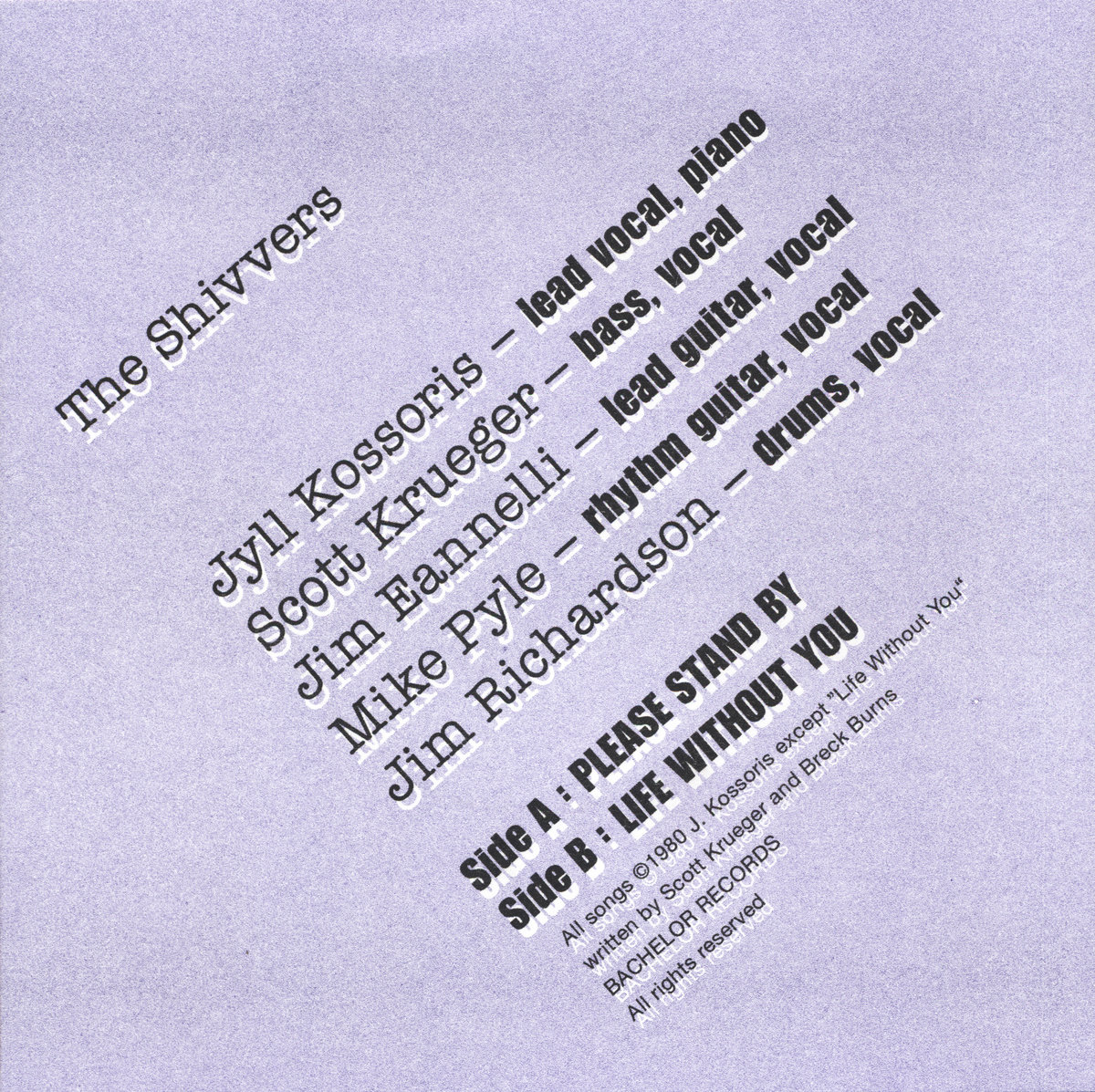 Please Stand By b/w Life Without You | THE SHIVVERS | State Records