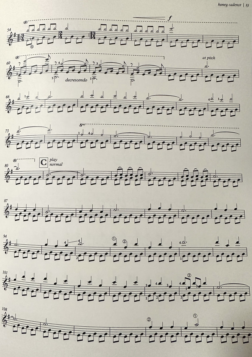 honey cadence sheet music collection | Aaron Larget-Caplan honey cadence sheet music collection | Aaron Larget-Caplan