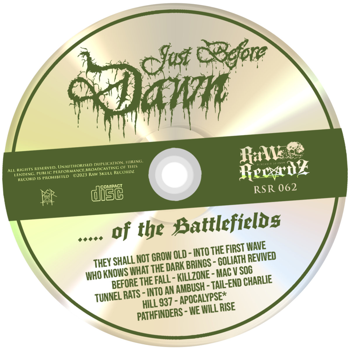 Of the Battlefields | Just Before Dawn | Raw Skull Recordz