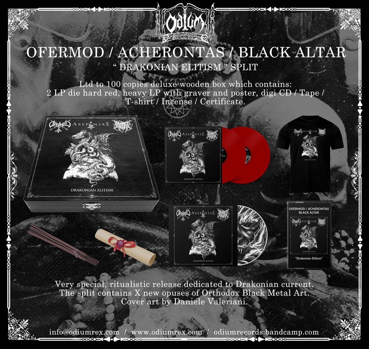 OFERMOD / ACHERONTAS / BLACK ALTAR - "Drakonian Elitism" | Odium Records
