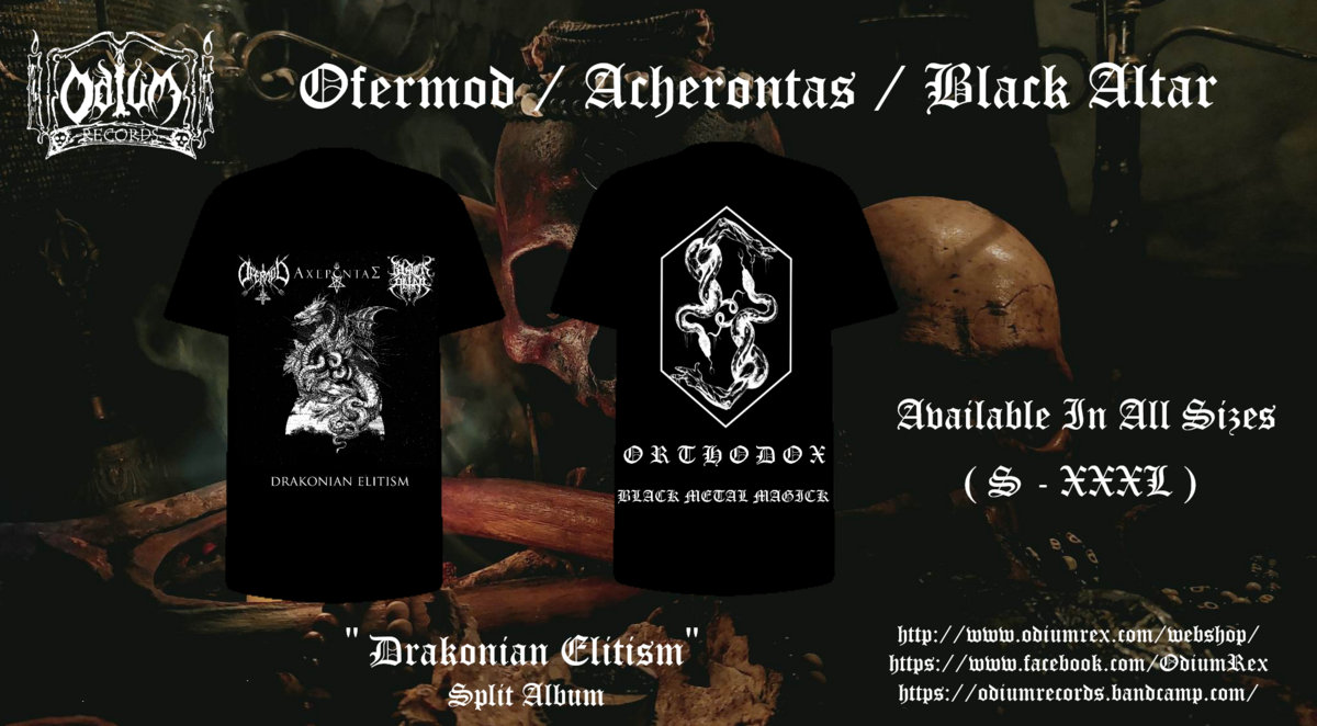 Ofermod / Acherontas / Black Altar - "Drakonian Elitism" - T-shirt | Odium Records