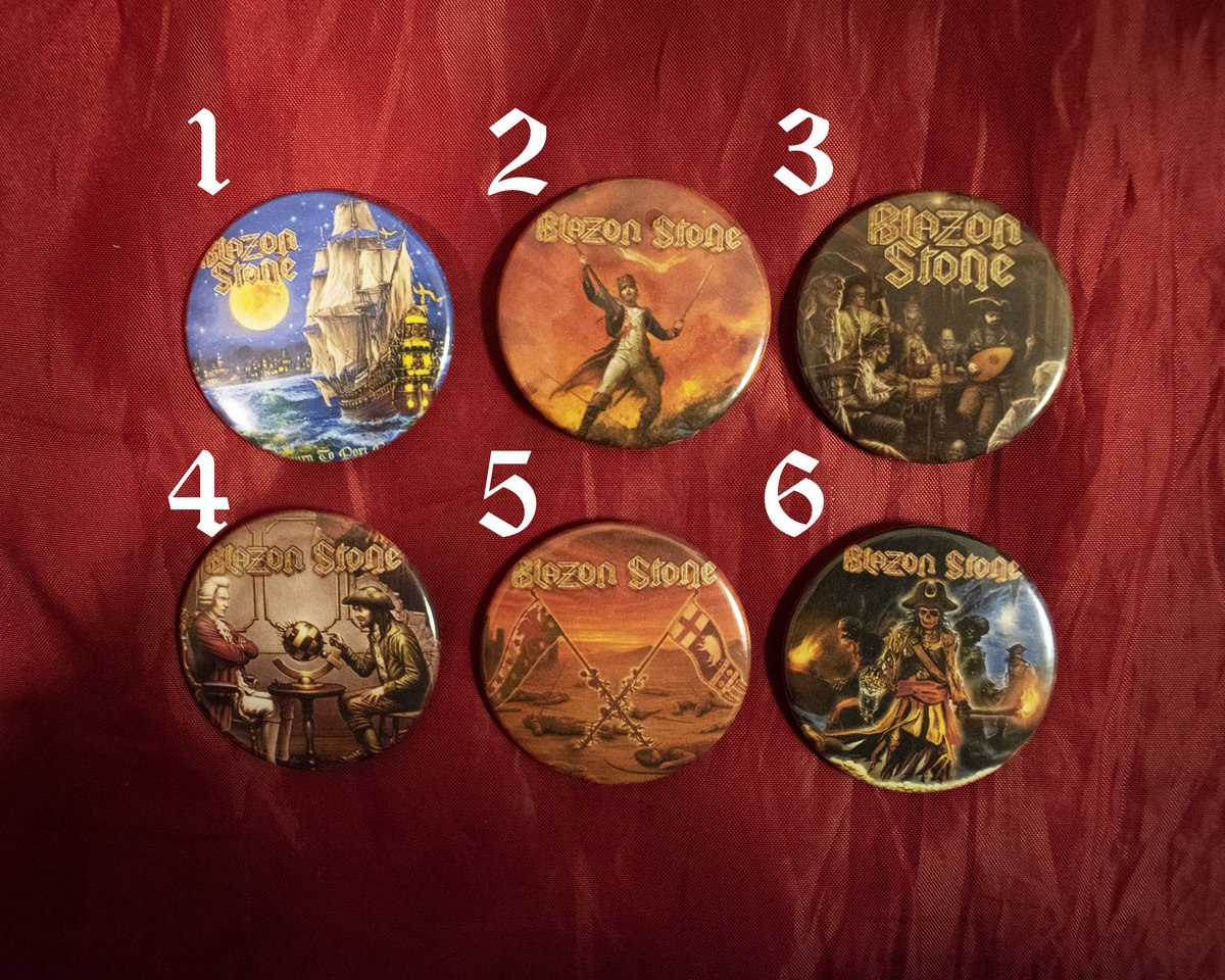 Pin Badges 38mm | Blazon Stone