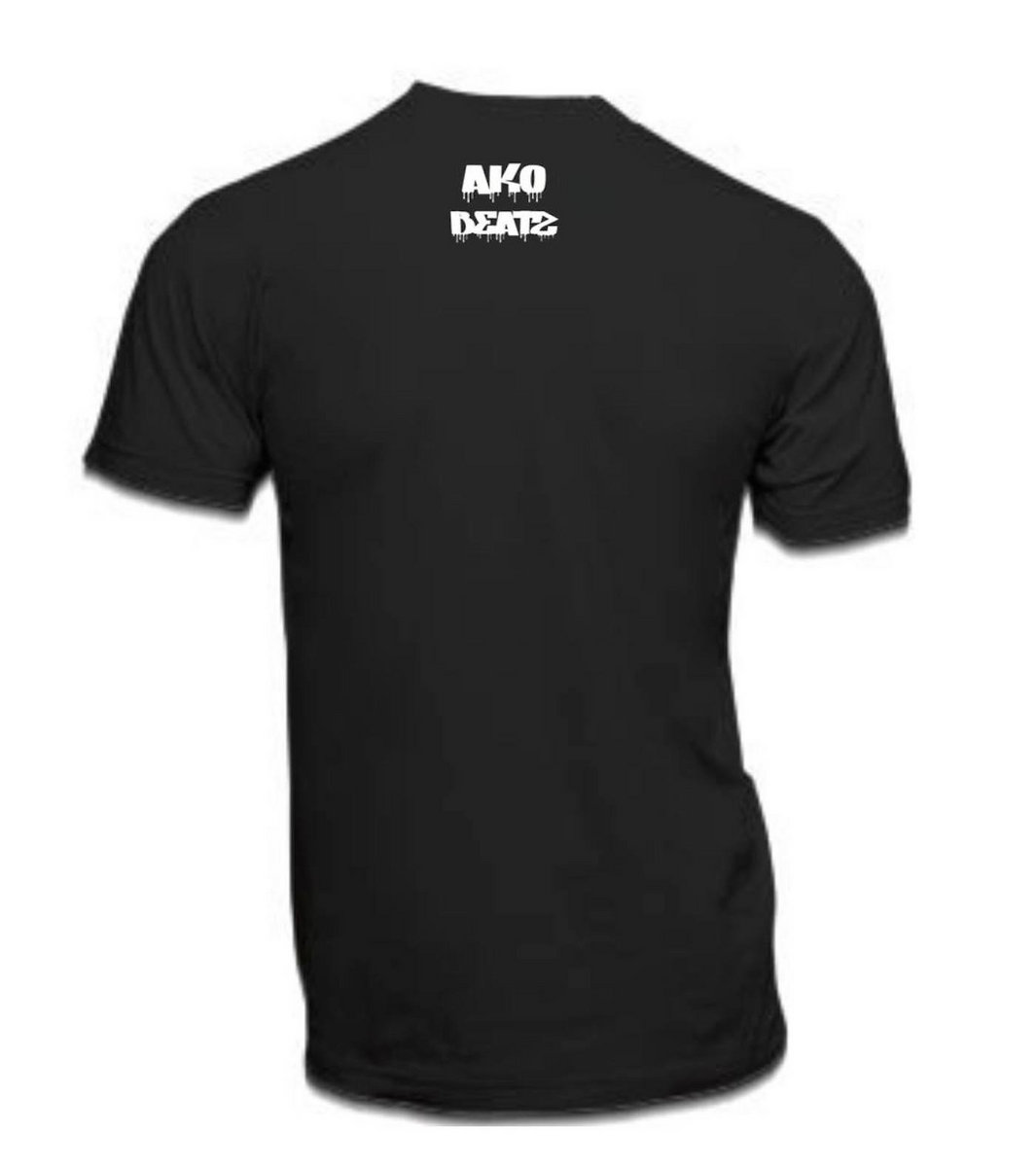 AKO BEATZ MENS & WOMEN BLACK T-SHIRT WITH CLASSIC WHITE AKO LOGO | AKO ...