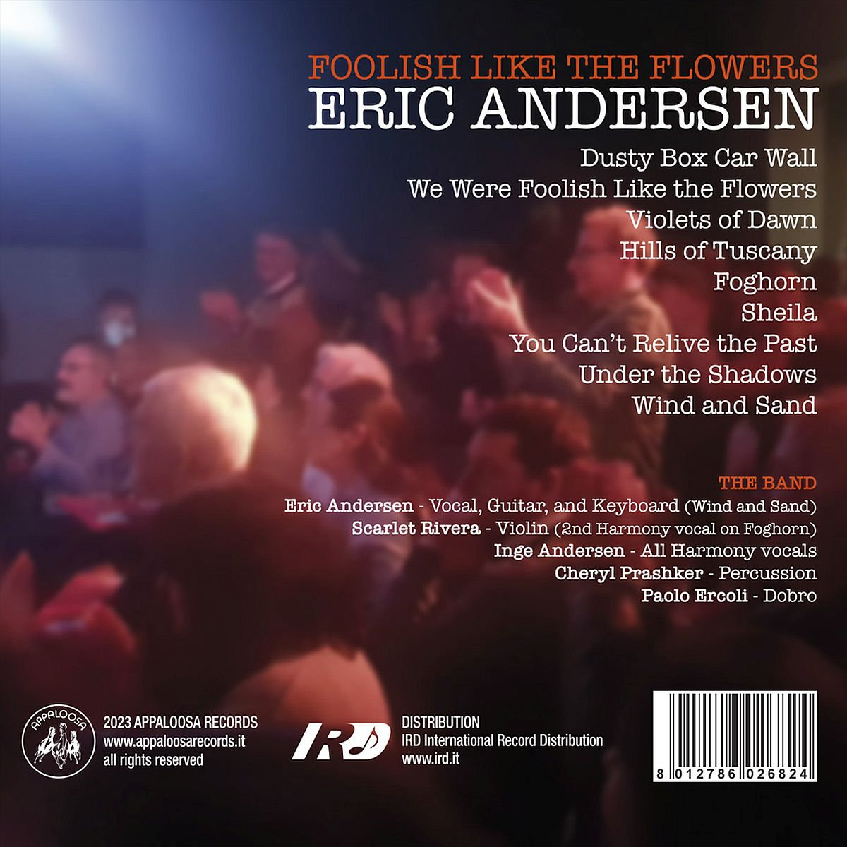 Foolish Like The Flowers (Live) | Eric Andersen | Continental Record Services