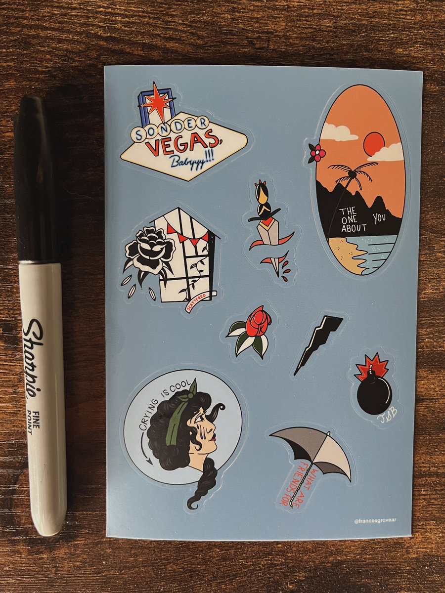 Flash Tattoo Sticker Sheet | The Sonder Bombs