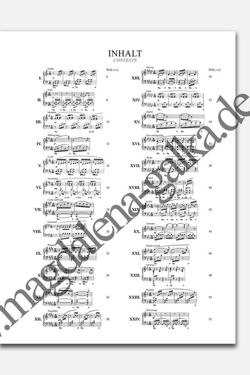 Peace Preludes – digital PDF - Piano Sheet Music (24 pieces ...