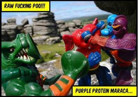 Purple Protein Maraca VS The Toxic Tit Attack | Raw Poo