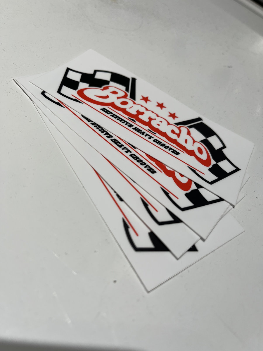 Racing Flags Sticker | Borracho
