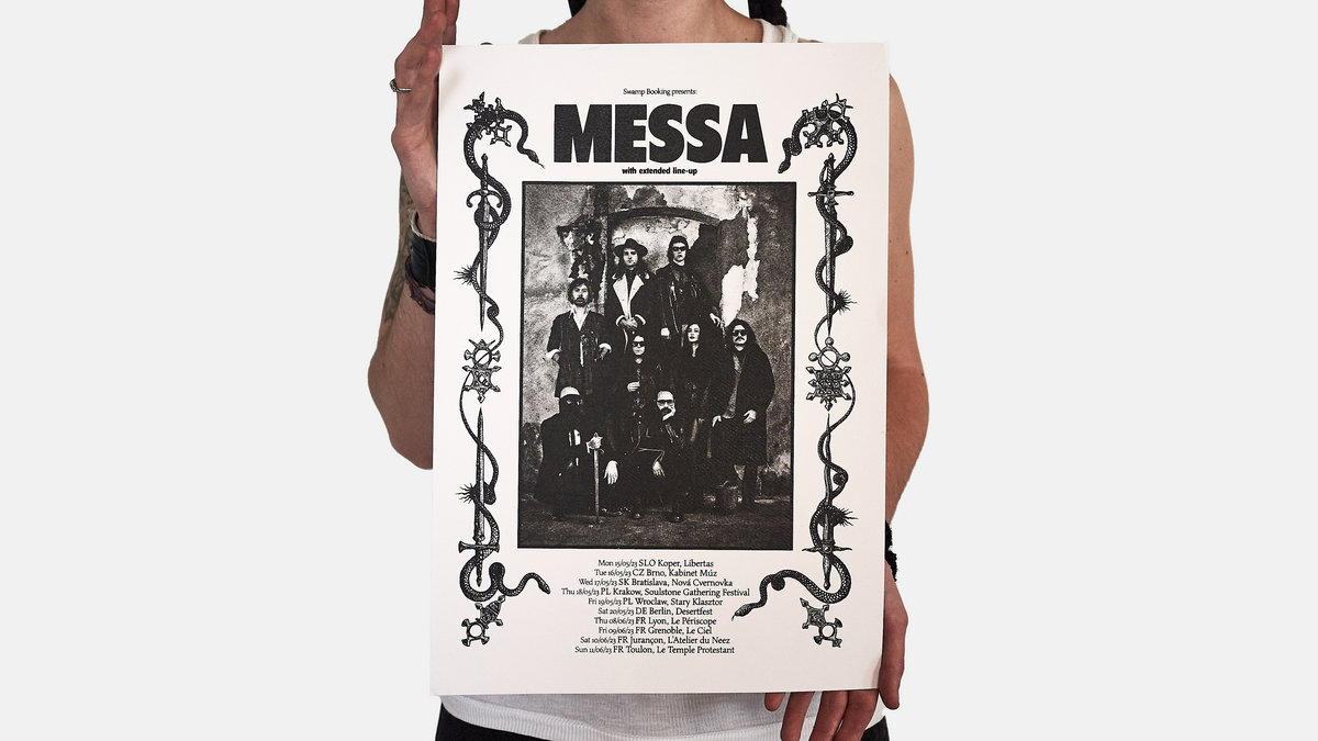 EXTENDED LINEUP Silk-screened Poster | Messa