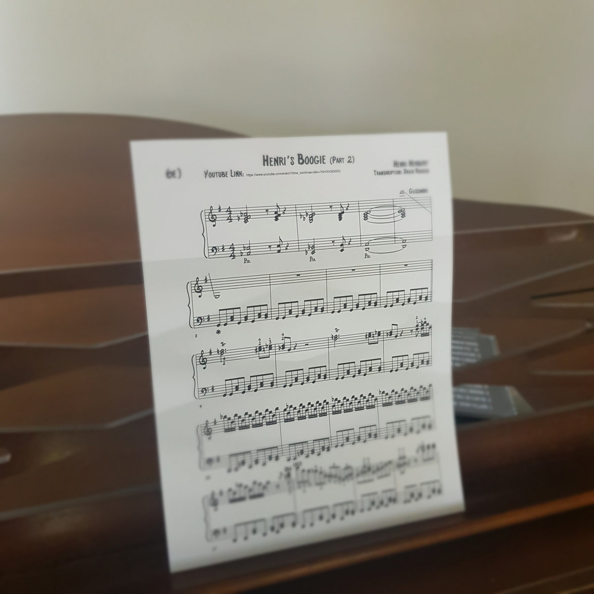 Henri's Boogie (Part 2) - Youtube Train Station Performance Sheet Music ...