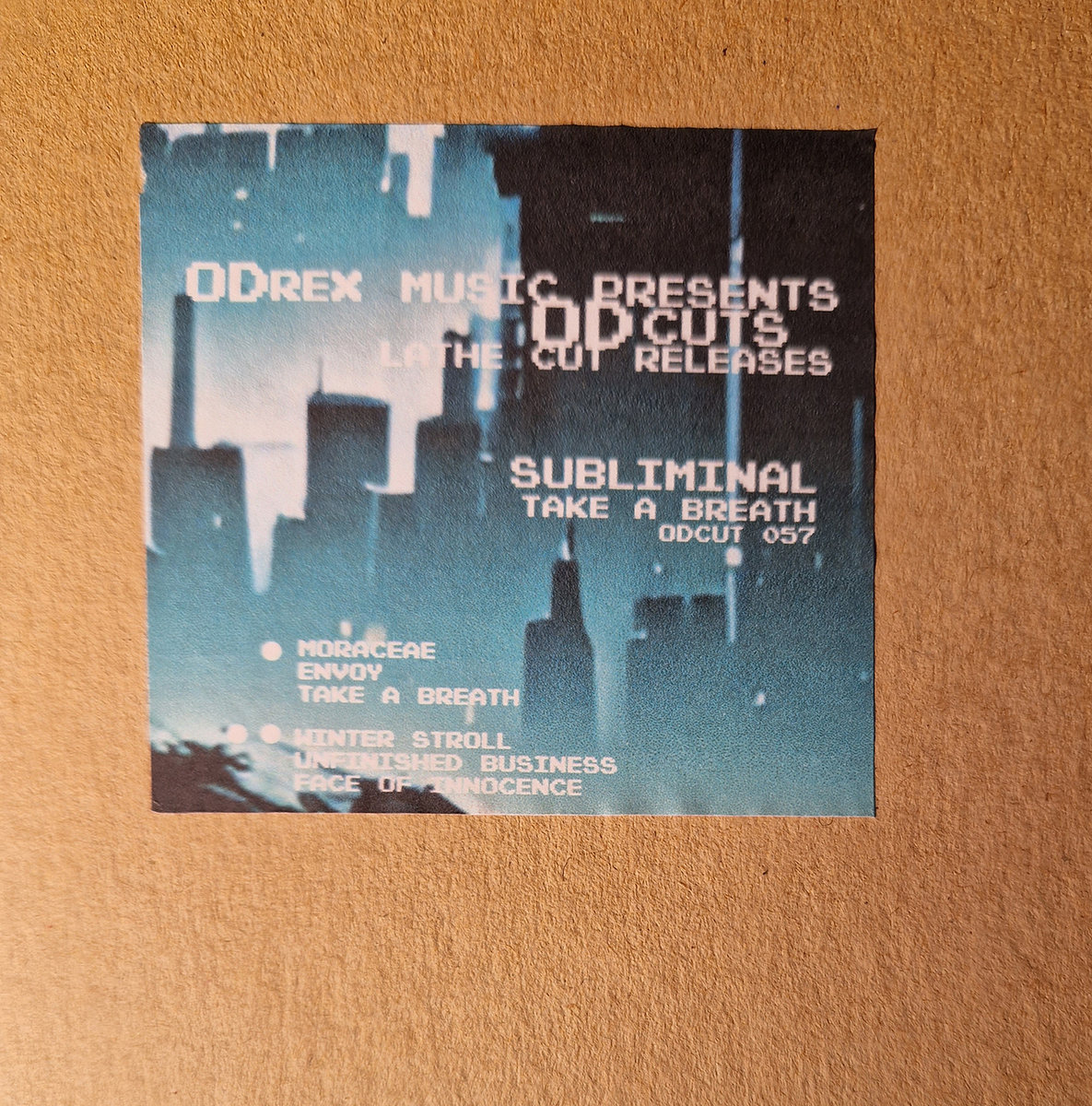 Take A Breath (lathe cut edition _ 1st cut) | Subliminal | ODrex Music