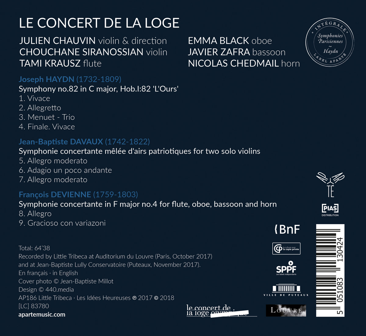 Haydn : L'Ours | Le Concert de la Loge, Julien Chauvin | Le Concert de ...