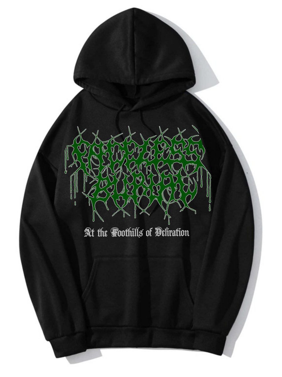 FACELESS BURIAL - "Foothills Hoodie" (Maroon or Black) | FACELESS BURIAL