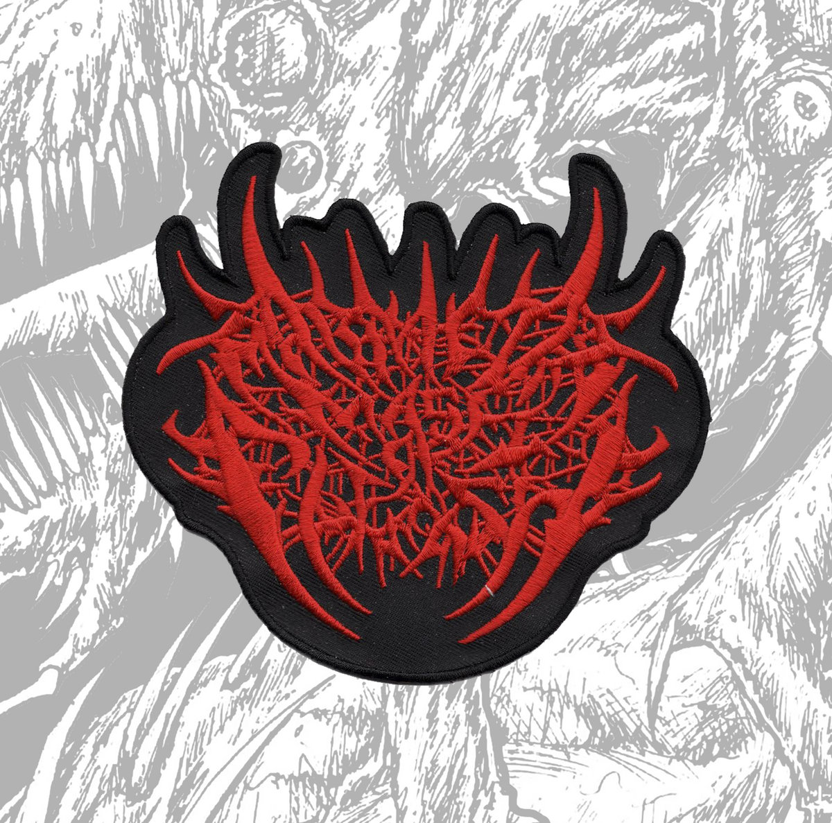 Red Logo Patch | Abated Mass Of Flesh