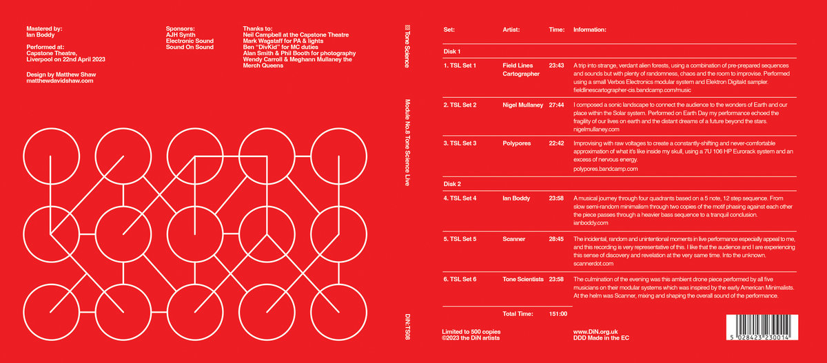 Tone Science Module No.8 Tone Science Live (DiN:TS08) | Various | DiN