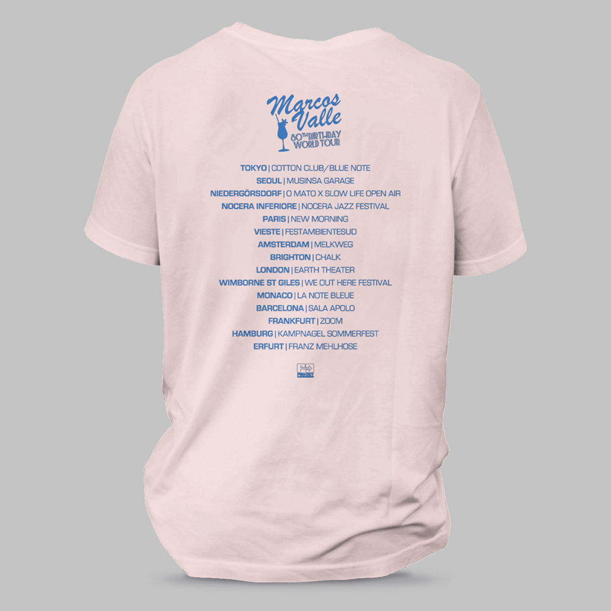 Marcos Valle 80th Birthday World Tour T-shirt | Marcos Valle