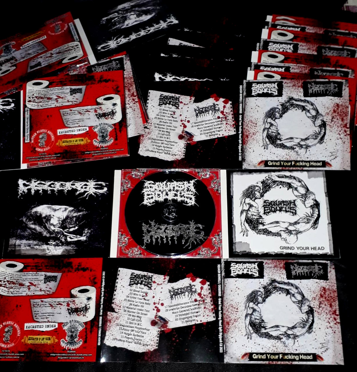 SQUASH BOWELS / DISGORGE - Split Digipack | Rotten Foetus Records