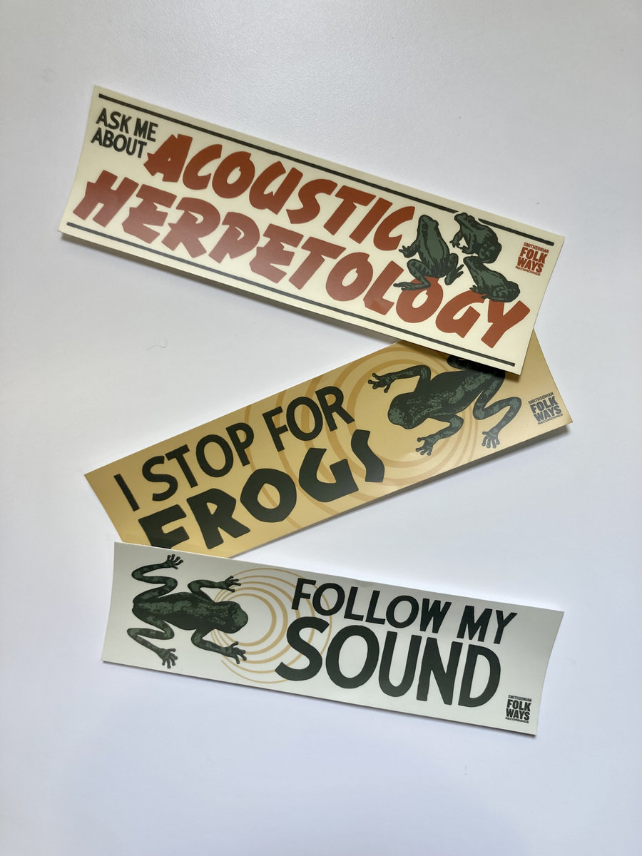 Sounds of North American Frogs Bumper Sticker Set | Smithsonian ...