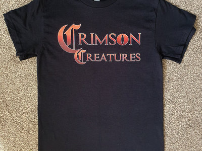 Crimson Creatures Logo T-Shirt (black heavy cotton) | Crimson Creatures