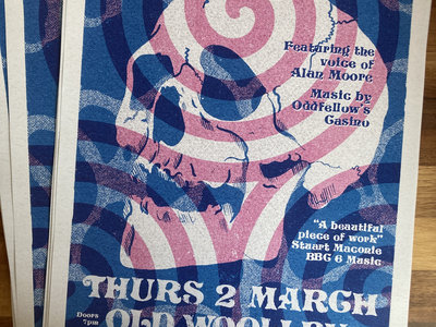 Cult of Water A3 poster | Oddfellow's Casino & David Bramwell