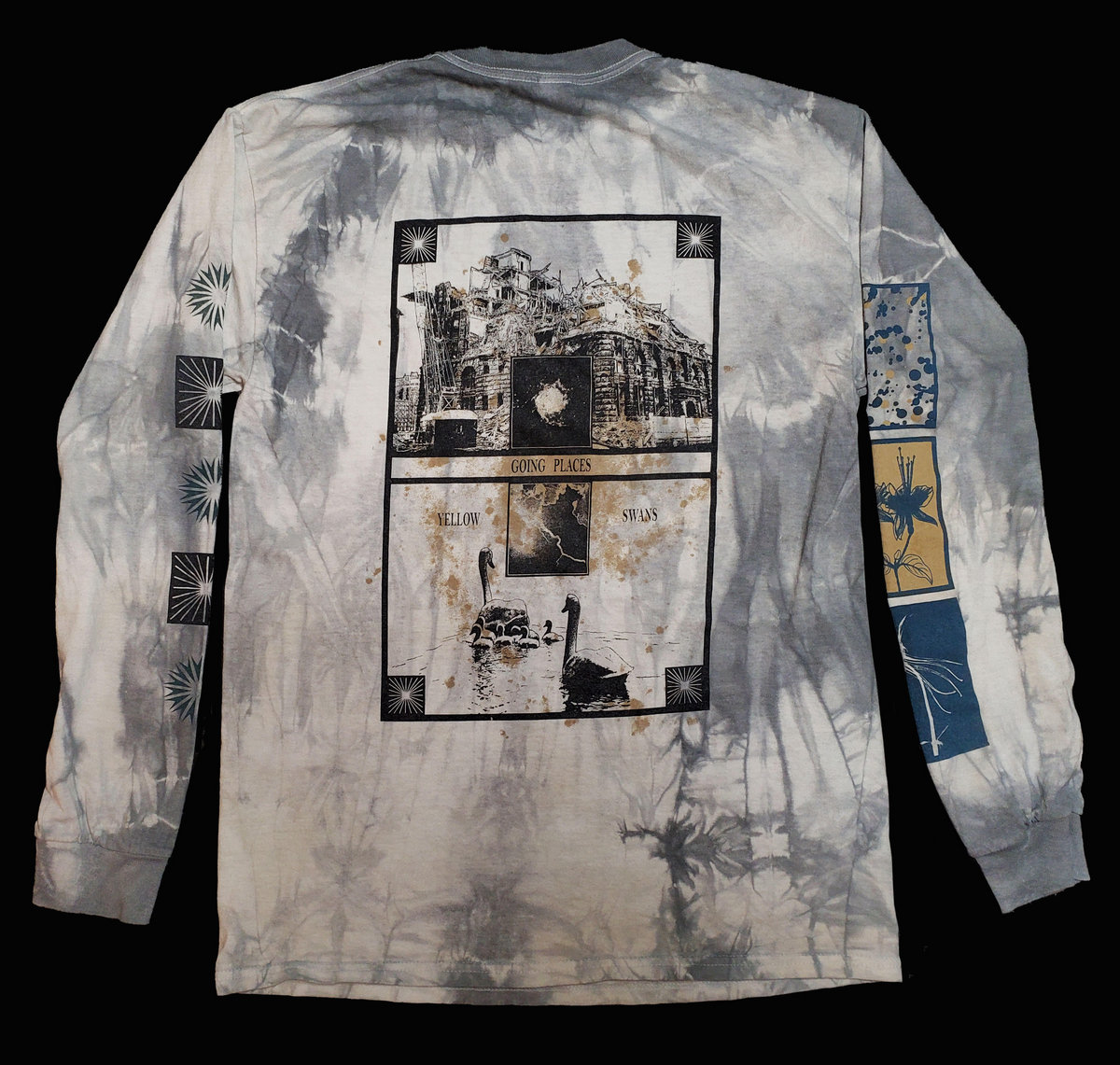 Yellow Swans long sleeve T-shirt by Digital Sting/Shawn Reed | Yellow Swans