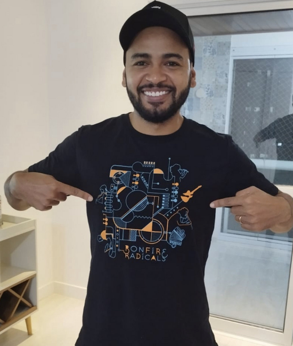 Organic Black T-Shirt | Bonfire Radicals