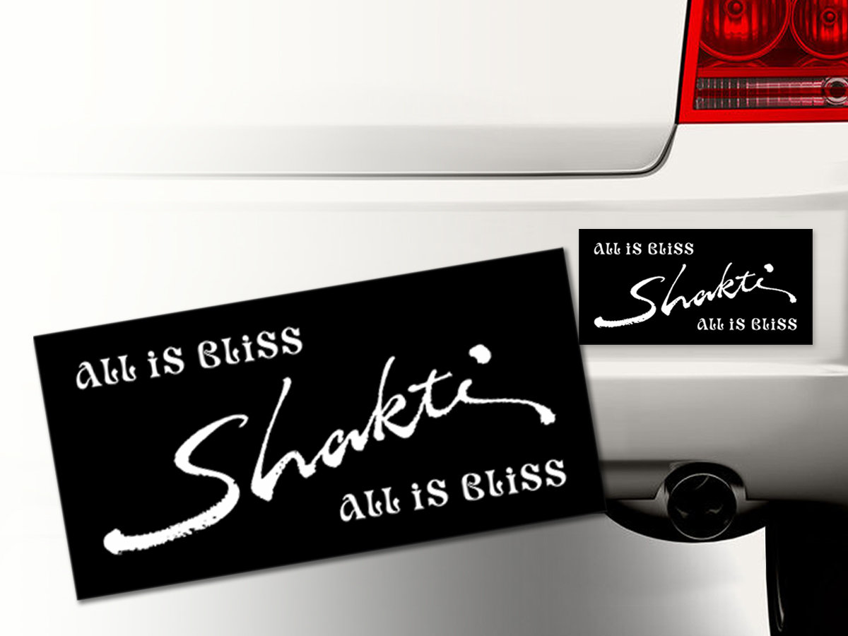 All is Bliss Shakti Bumper Sticker | Shakti