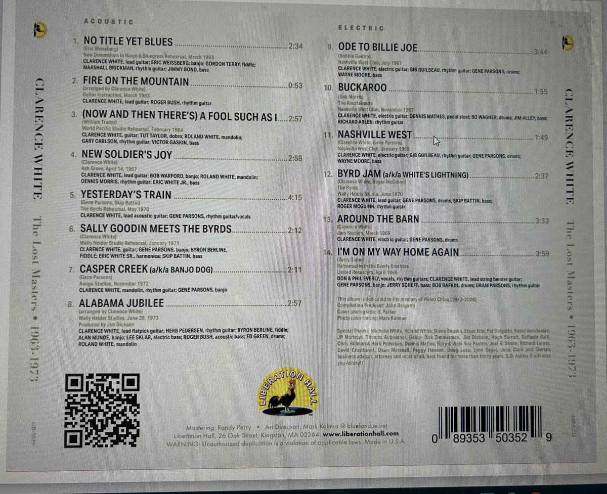 The Lost Masters 1963-1973 | Clarence White