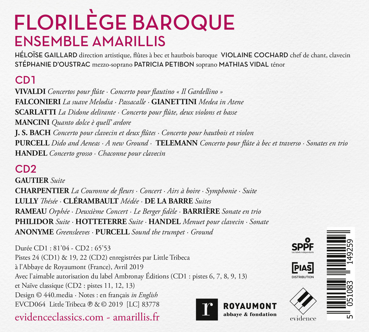 Florilège Baroque | Ensemble Amarillis