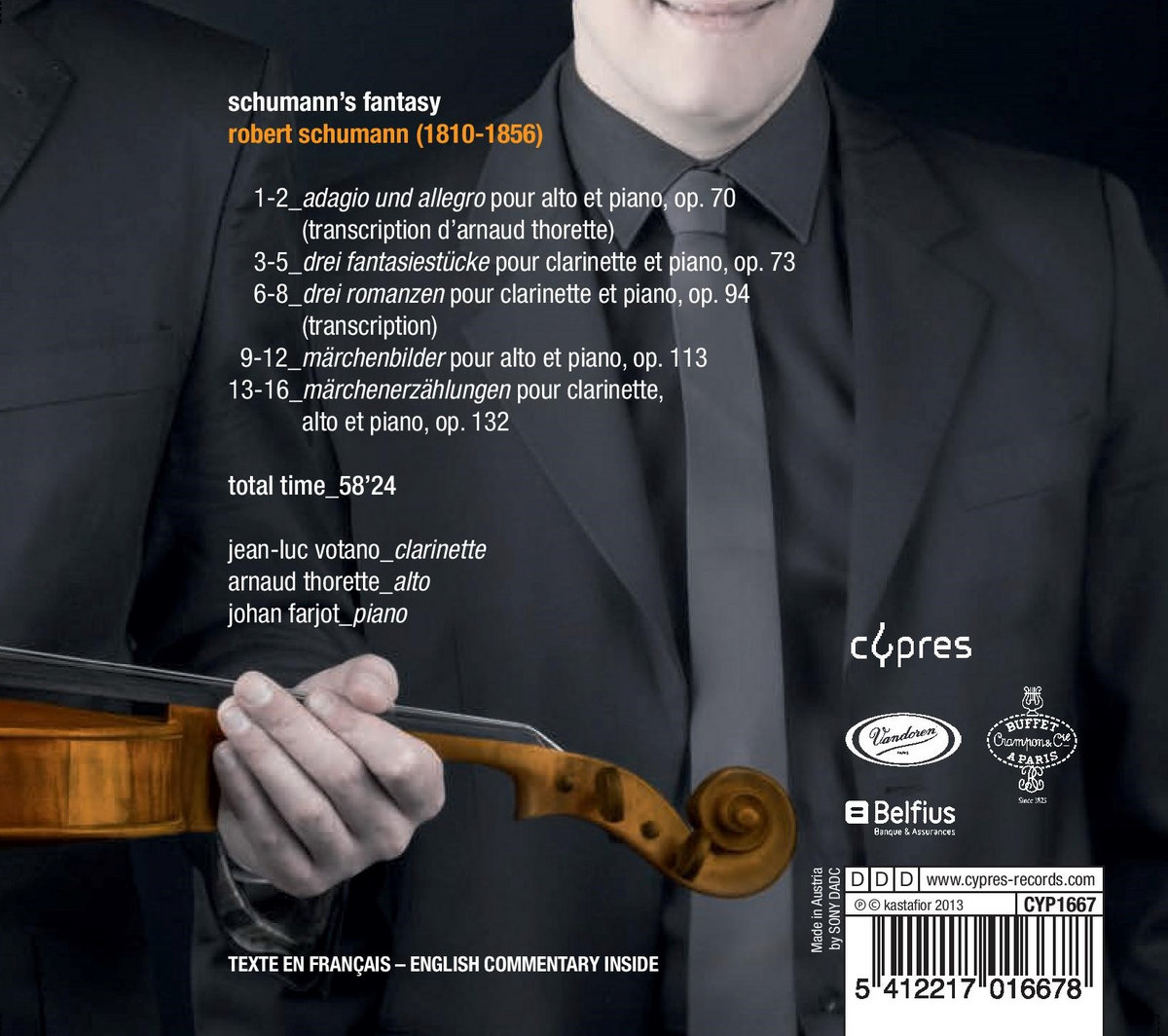 Robert Schumann | Schumann’s Fantasy | Ensemble Contraste | Cypres