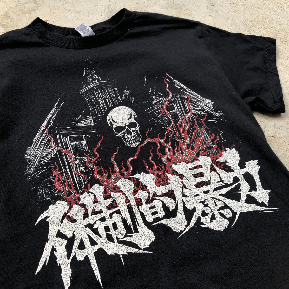 "Flaming Church" T-shirt | Systemik Viølence