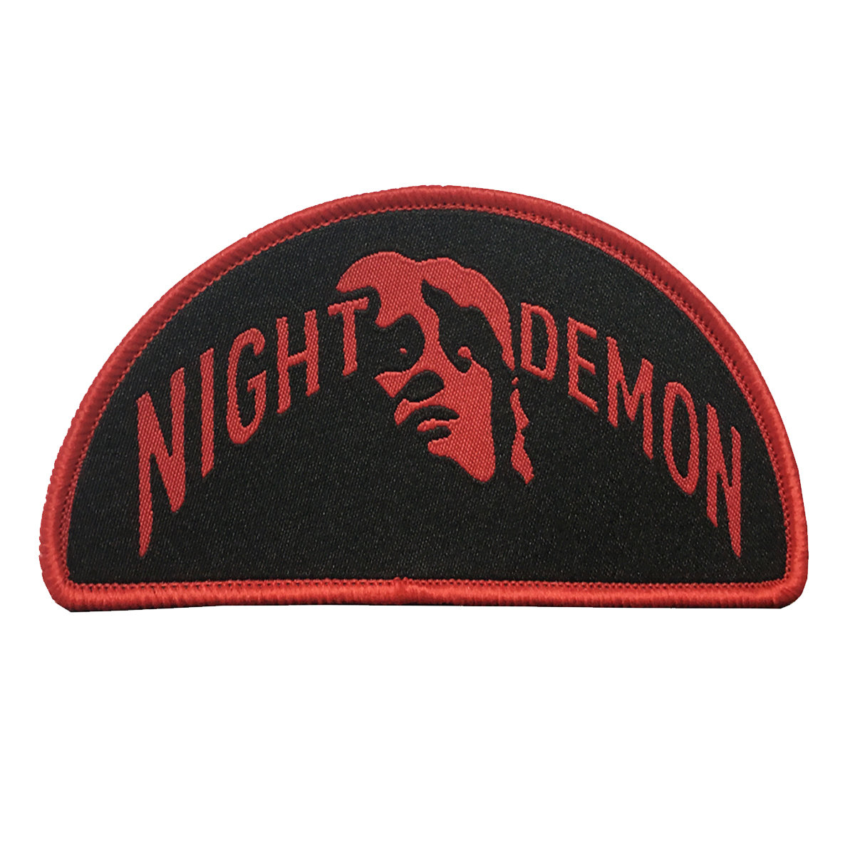 Night Demon Records - Logo Half Circle Patch | Night Demon