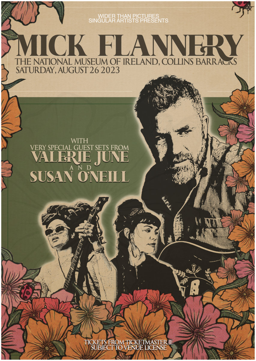 Mick Flannery 'Wider Than Pictures' Gig Poster (Limited Edition) | Mick Flannery