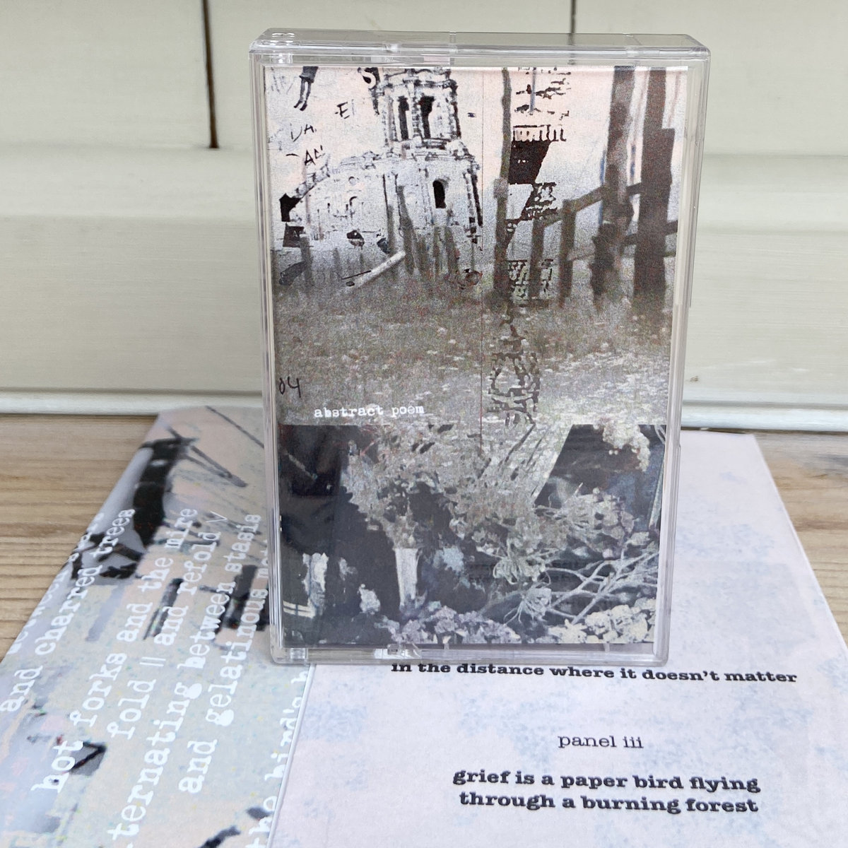 collage triptych | abstract poem | Heavy Cloud