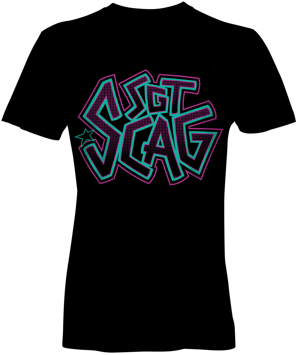 Blue/Pink Logo T-Shirt | Sgt. Scag
